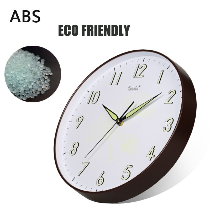 12 Inch Luminous Wall Clock Wood Nordic Wall Clock... – Grandado