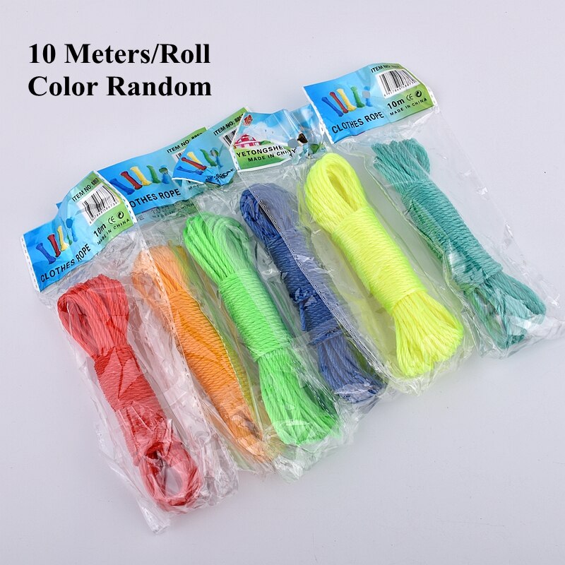 10m/Roll Colorfull Plastic Rope Home Clothesline R... – Vicedeal