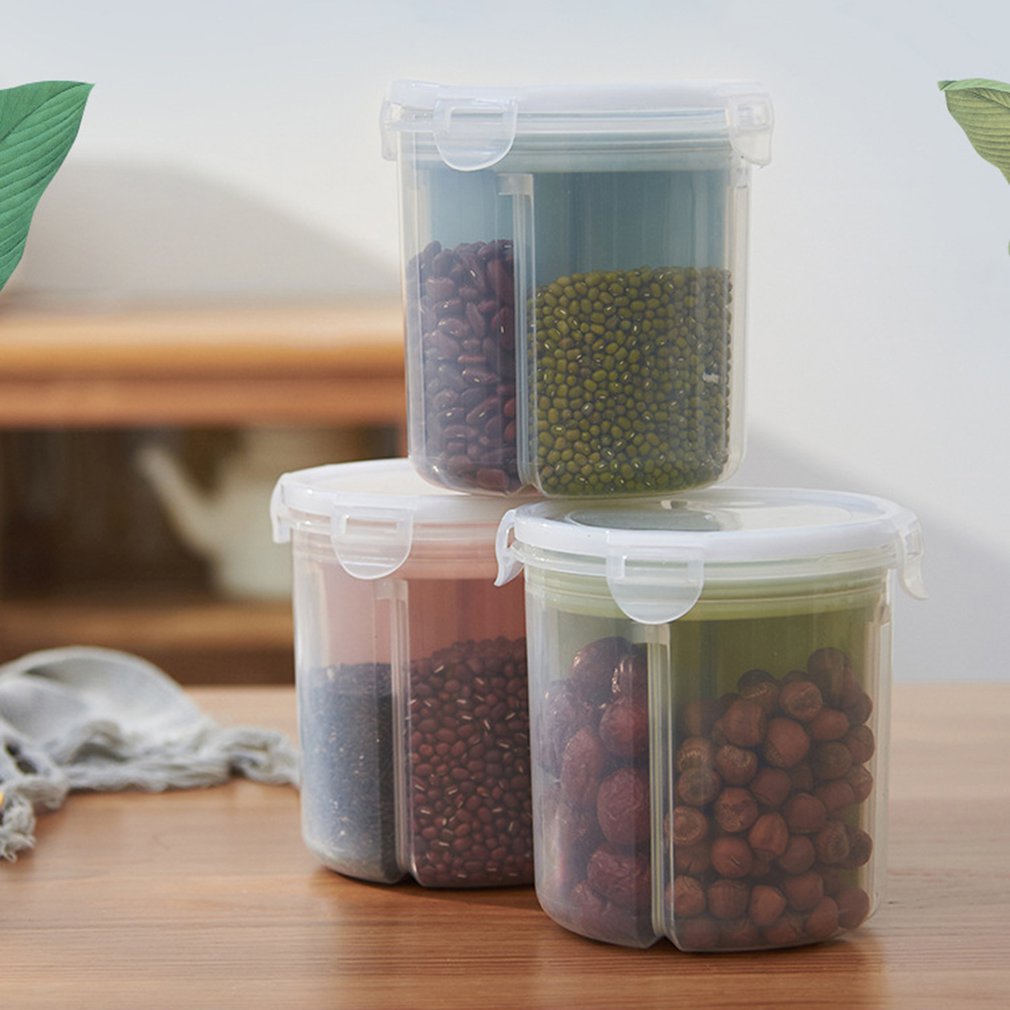 Food Storage Box Cylindrical Rice Beans Storage Ja... – Grandado