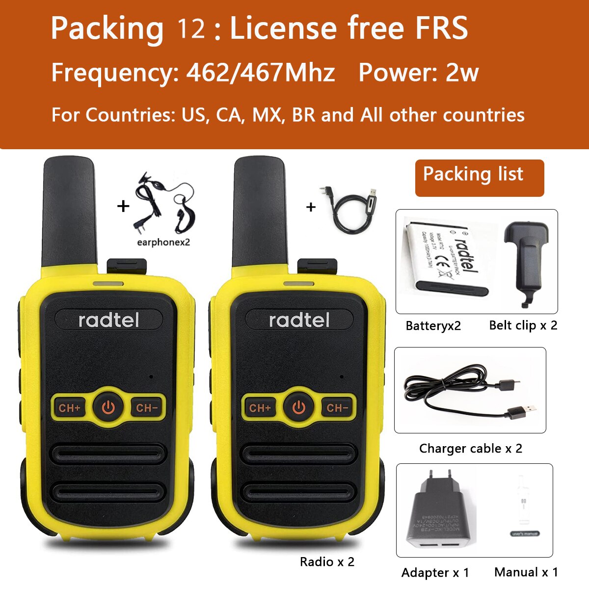 Mini Walkie Talkie Radtel RT12 Portable Two Way Ra... – Vicedeal Mini Walkie Talkie Radtel RT12 Portable Two Way Ra... – Vicedeal