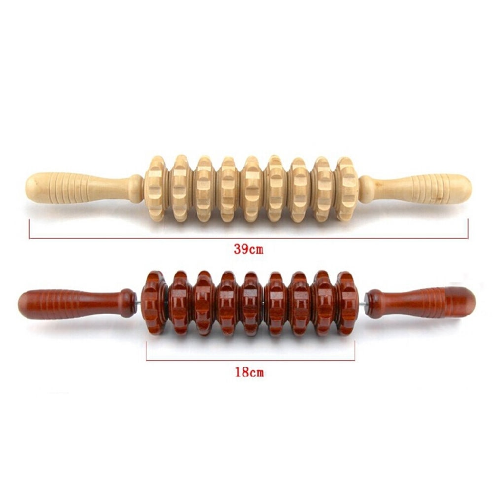 2 Colors Wood Exercise Roller Sports Injury Gym Mu... – Vicedeal