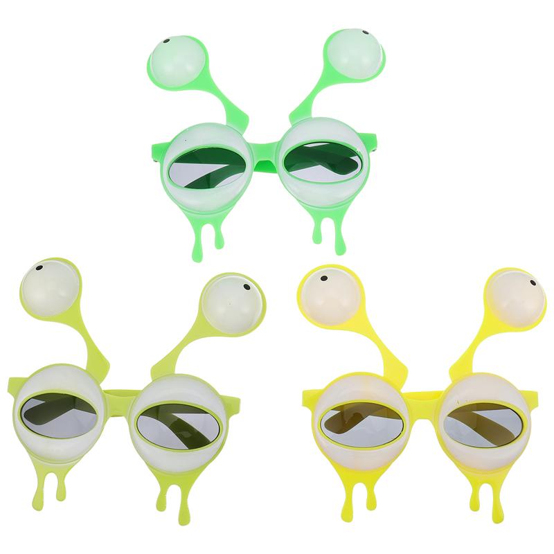 3 Pairs Alien Eyeglasses Party Glasses Tricky Eyeg... – Grandado