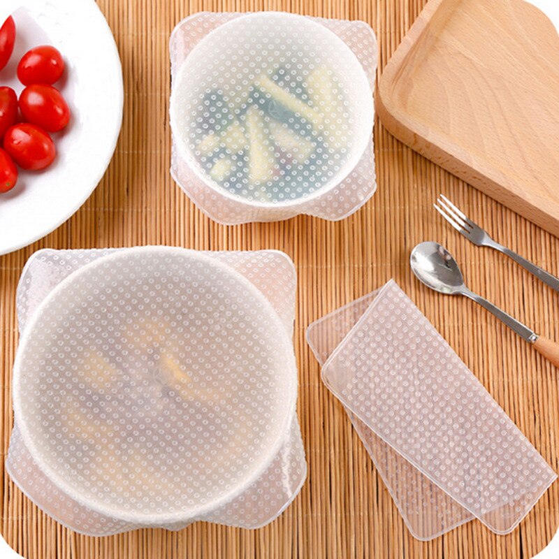 Kitchen Storage Silicone Cling Film Durable Food W... – Grandado