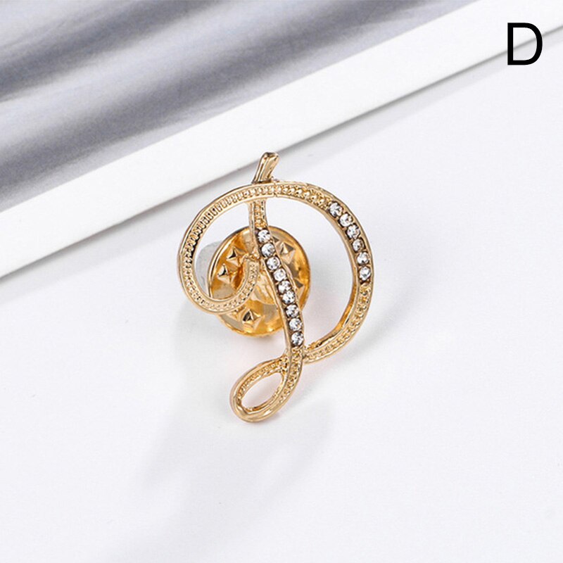 Metal Crystal English Letter Word Brooch Elf Angel... – Vicedeal