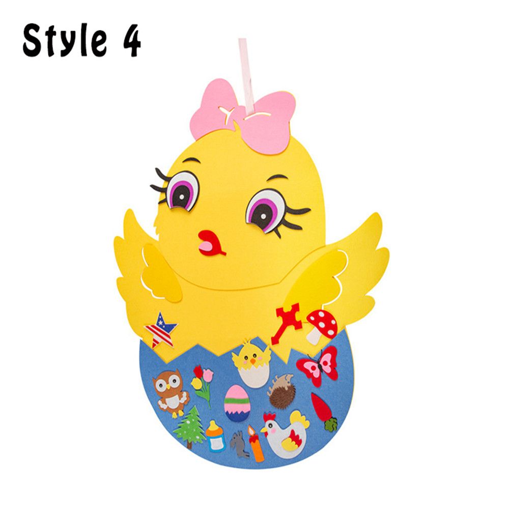 DIY Craft Felt Bunny Chick Home Decoration Happy E... – Grandado