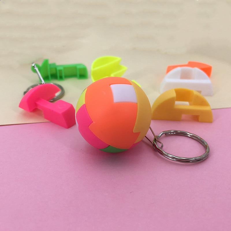 1pcs Puzzle Assembling Ball Education Toy Key Chai... – Vicedeal