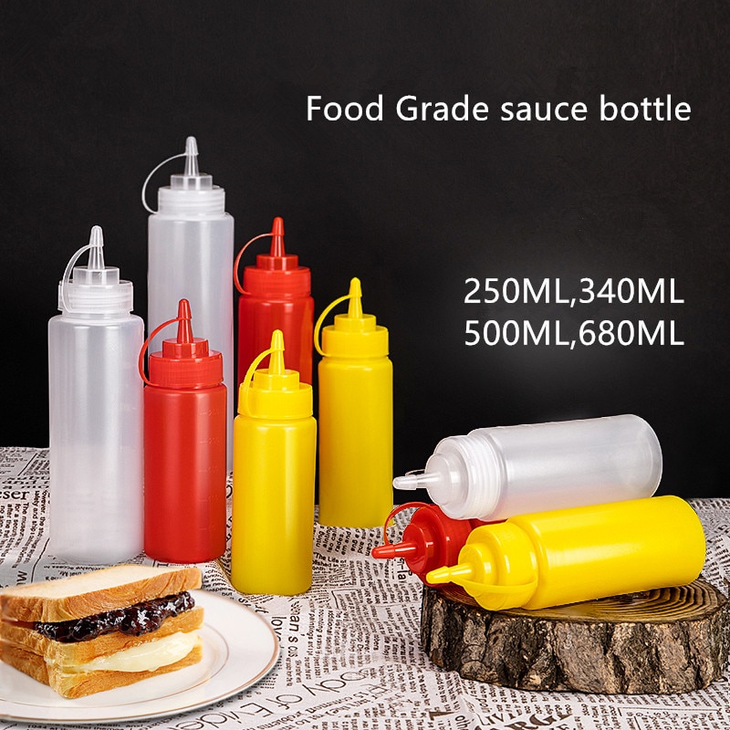 Empty sauce olive oil bottle squeeze squirt condim... – Grandado