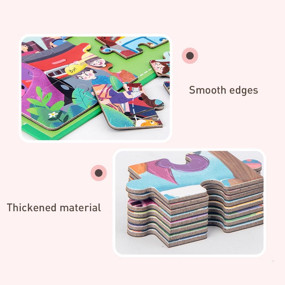 Kids 2 in 1 Portable Folding Magnetic Jigsaw Puzzl... – Grandado