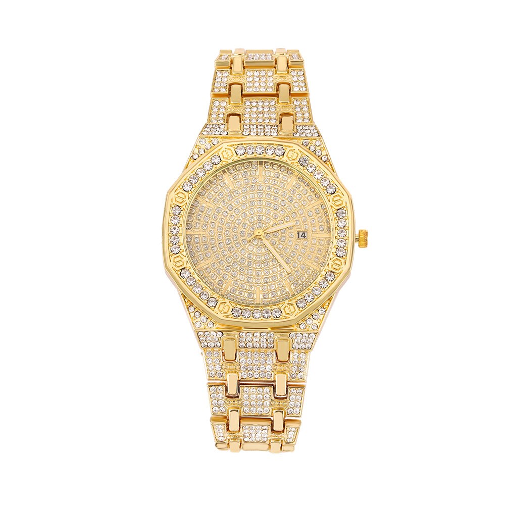 Hip Hop Ice Out Watch Mens Watches Iced Out Stainl... – Grandado