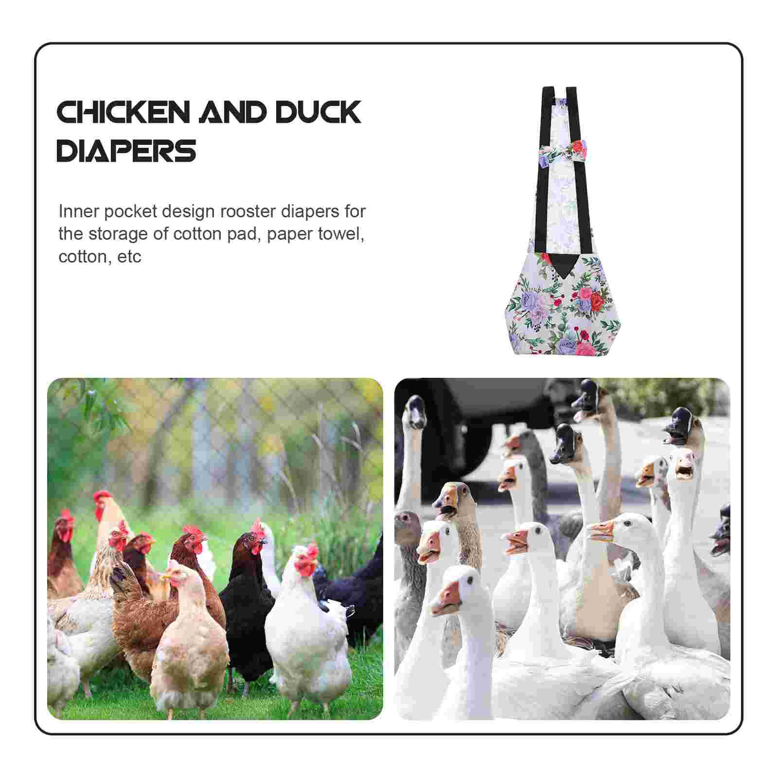 1pc Printed Duck Diaper Chicken Goose Elastic Belt... – Grandado