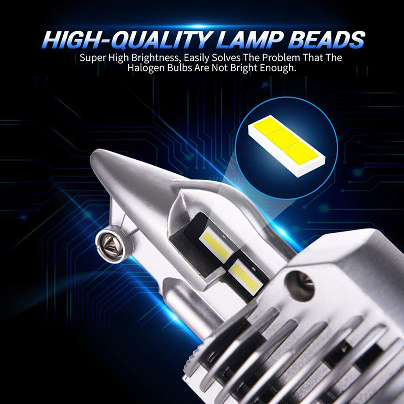 Aileo fighter h4 led 9003 hb2 bilstrålkastare glö... – Grandado