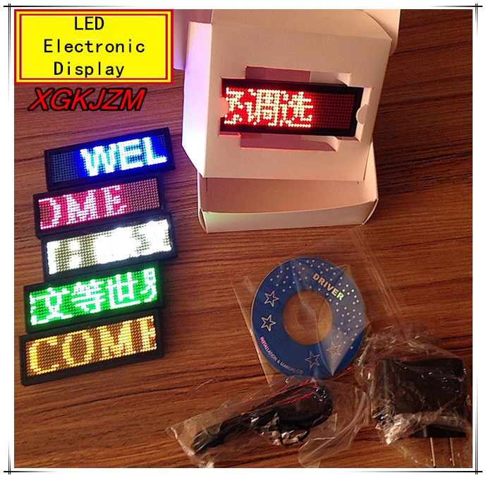 LED electronic display LED badge business card Pin... – Vicedeal