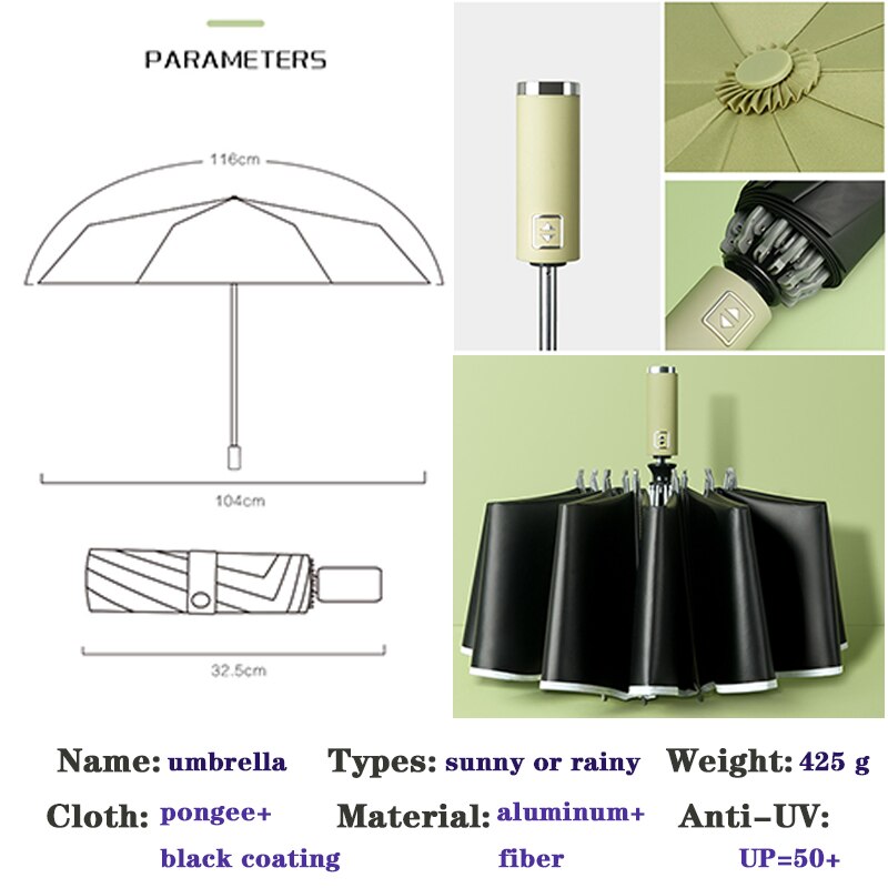 Upgraded 90 Pints Automatic Reverse Folding Umbrel... – Vicedeal