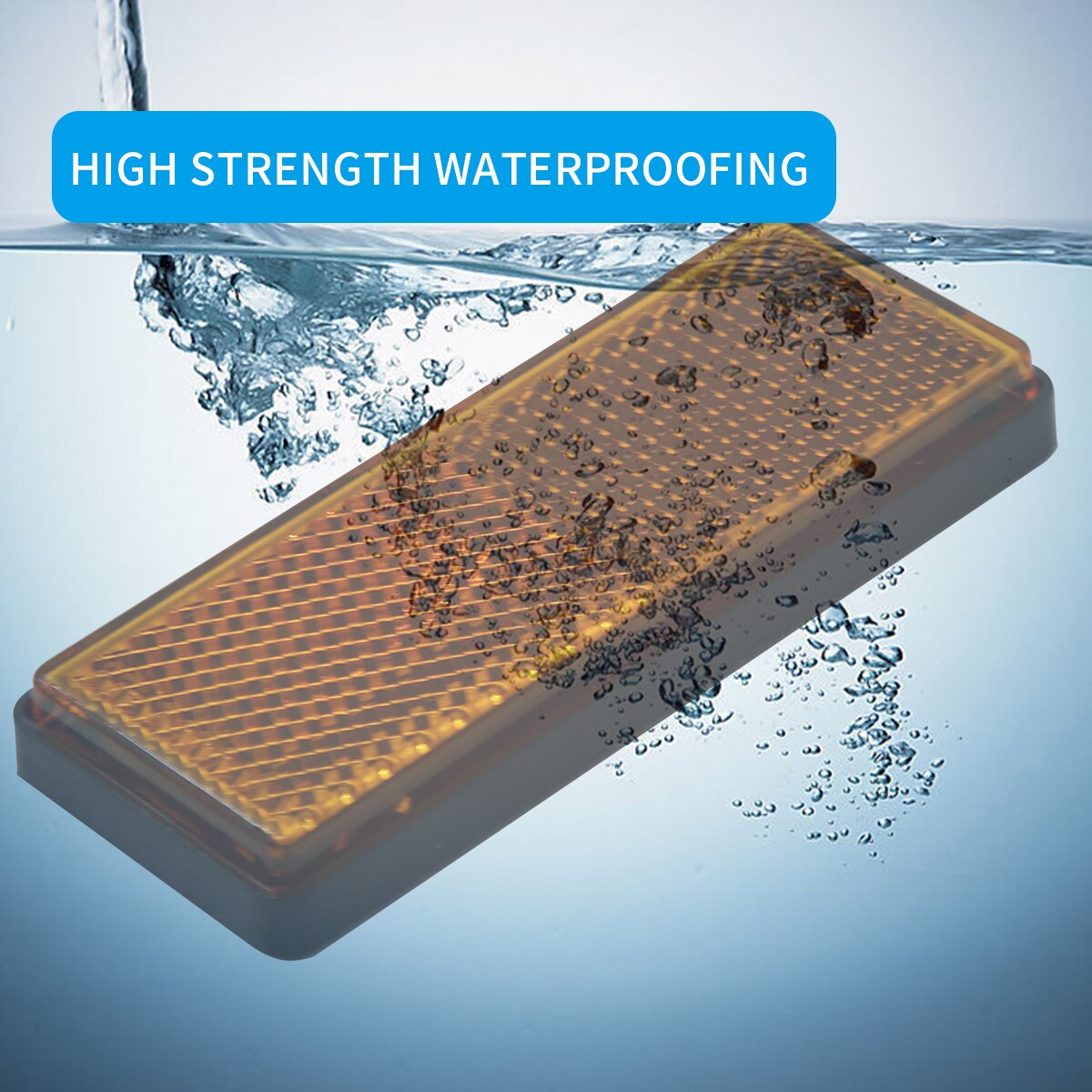 10PCS amber rectangular reflector self adhesive EC... – Grandado