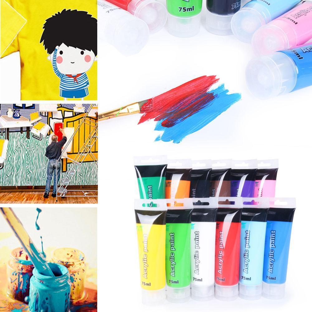 12 Colors/set Acrylic Paint Kit Drawing Children L... – Vicedeal