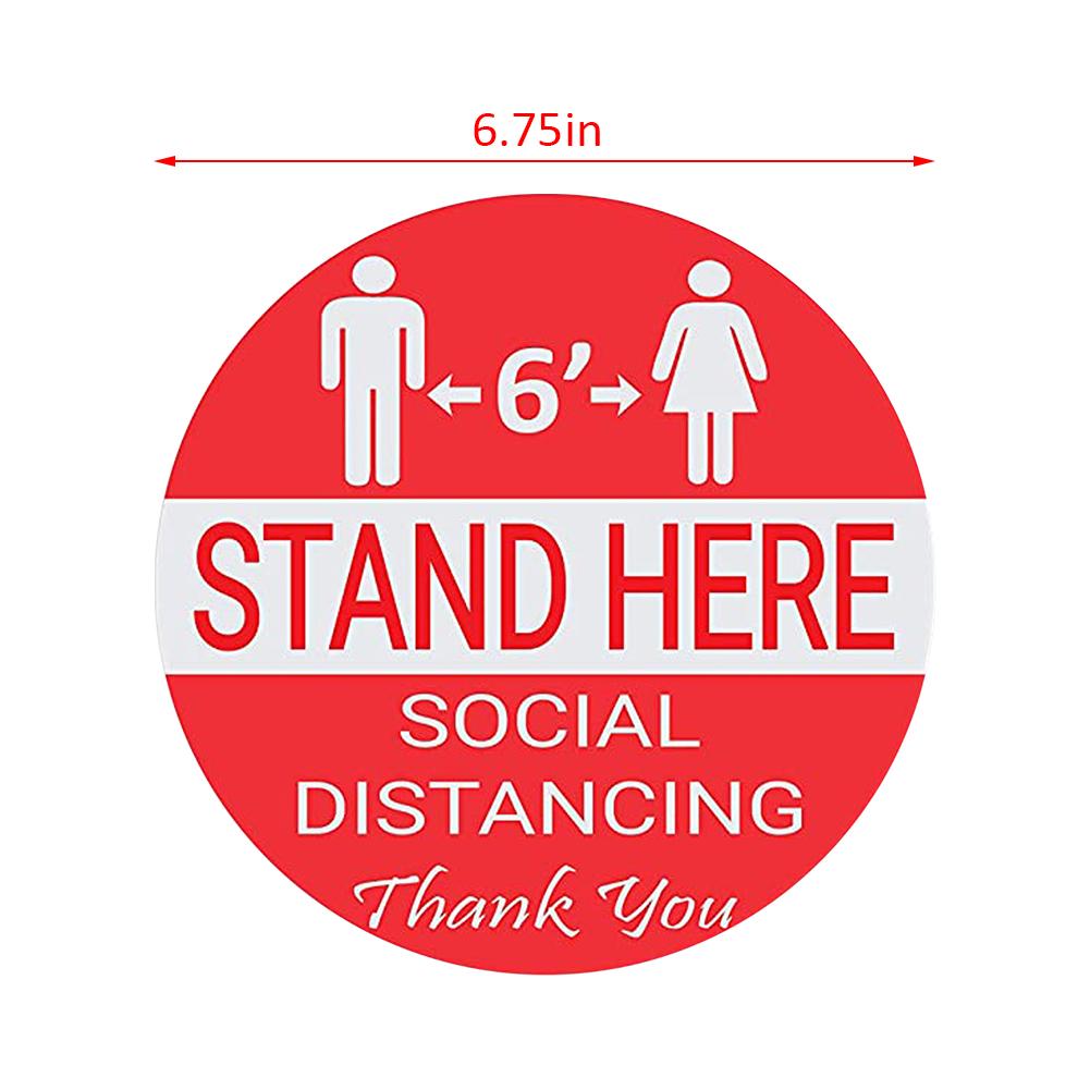Keep Social Distance Floor Stickers Social Distanc... – Vicedeal