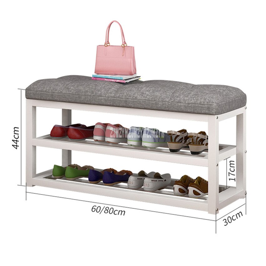 C313 Metal Frame Shoe Storage Stool Living Room Sh... – Vicedeal