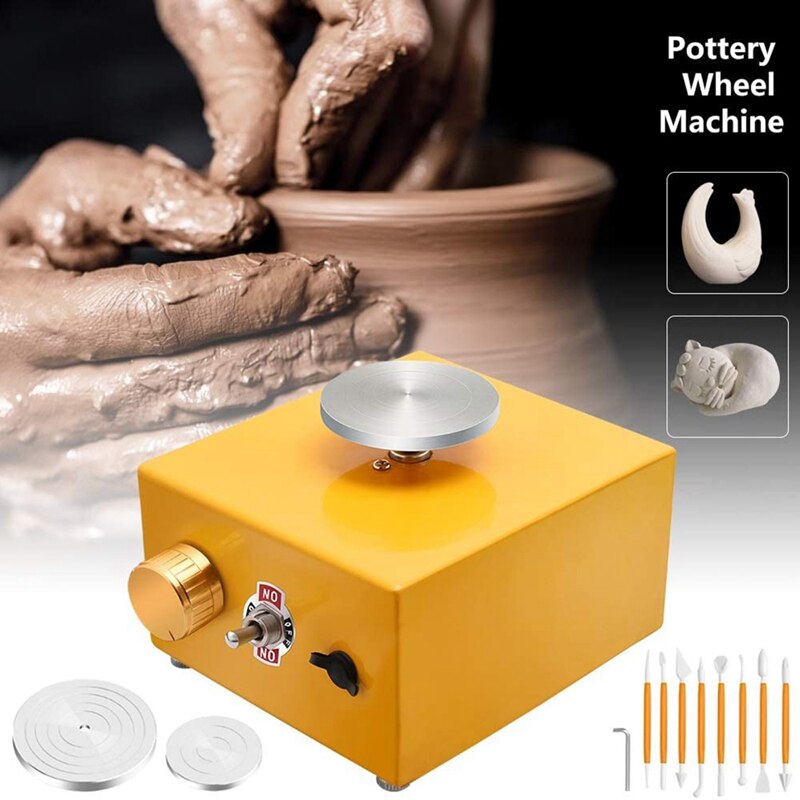 Electric Pottery Wheel DIY Ceramic Tools Mini Elec... – Grandado