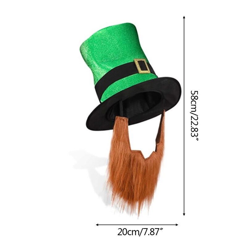 Saint Patricks Day Green Hat Costume Leprechaun To... – Grandado