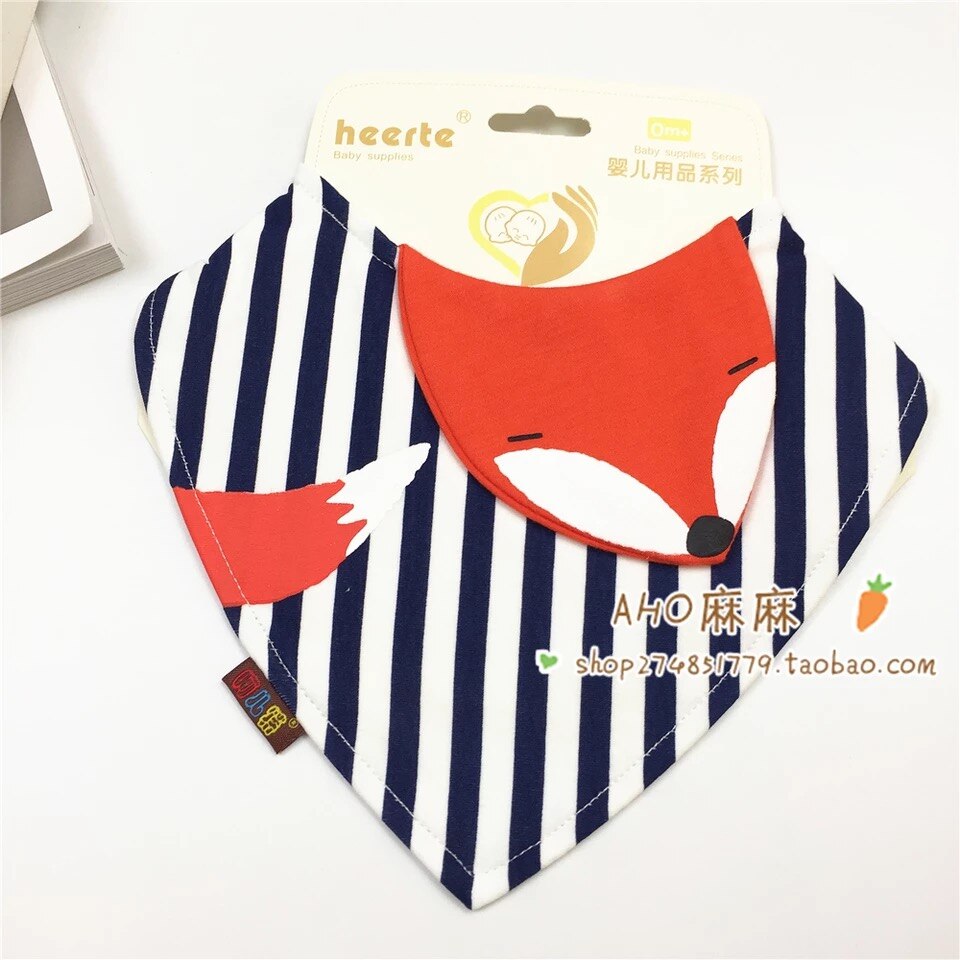 2 stks Herbruikbare Wasbare Katoenen Baby Slabbetj... – Vicedeal