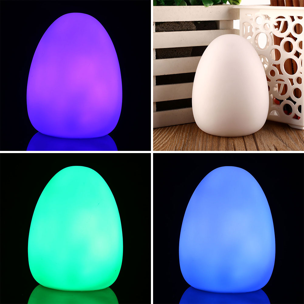 LED Night Lamp 7 Colors Changing Mood Cute Egg Sha... – Grandado