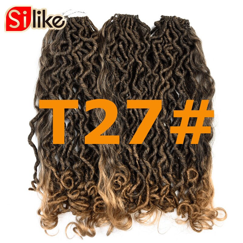 18 inch Messy Goddess Faux Locs Hair Crochet Braid... – Grandado