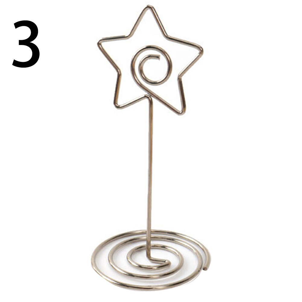10Pcs Metal Party Table Number Card Holder Heart R... – Vicedeal