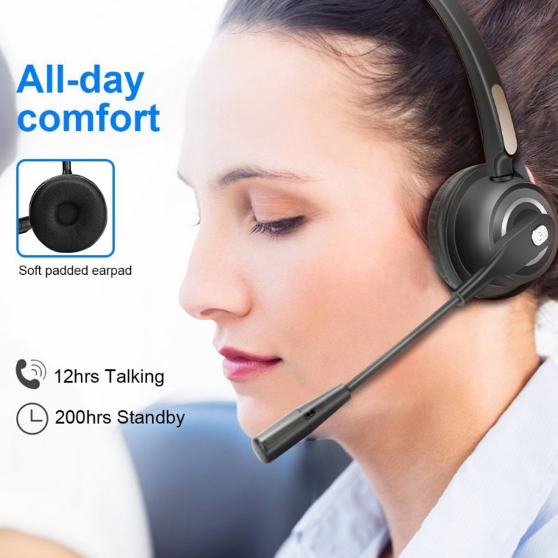 Callcenter bluetooth headset bh 520 draadloze oor... – Vicedeal
