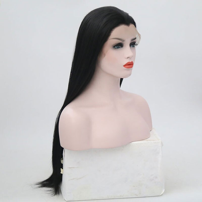 Bombshell Long Silky Straight Synthetic Lace Front... – Vicedeal