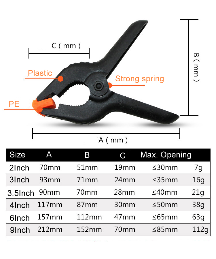 2Pcs DIY Tools Plastic Nylon Toggle Clamps For Woo... – Grandado
