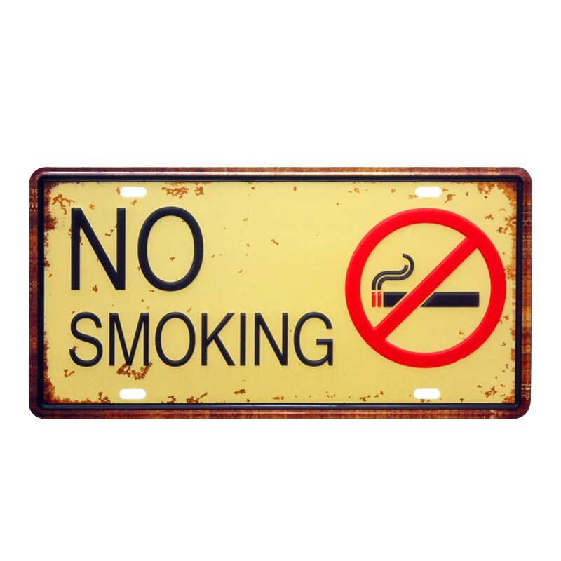 Metal Painting "No Smoking" Wall Art Decor Poster ... – Grandado