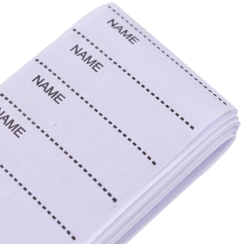 100PCS/pack White Handmade Sew-On Cloth Name Label... – Vicedeal