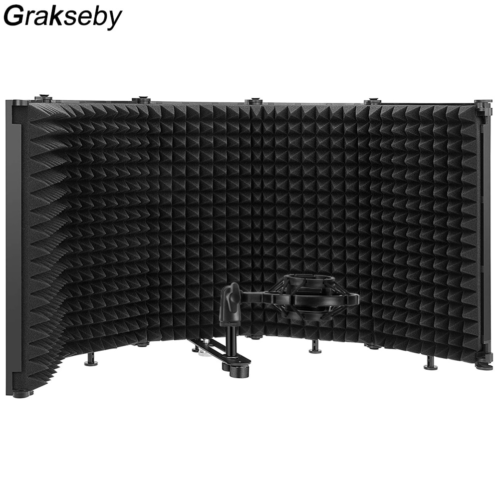 Studio Recording Microphone Isolation Shield Pop F... – Vicedeal