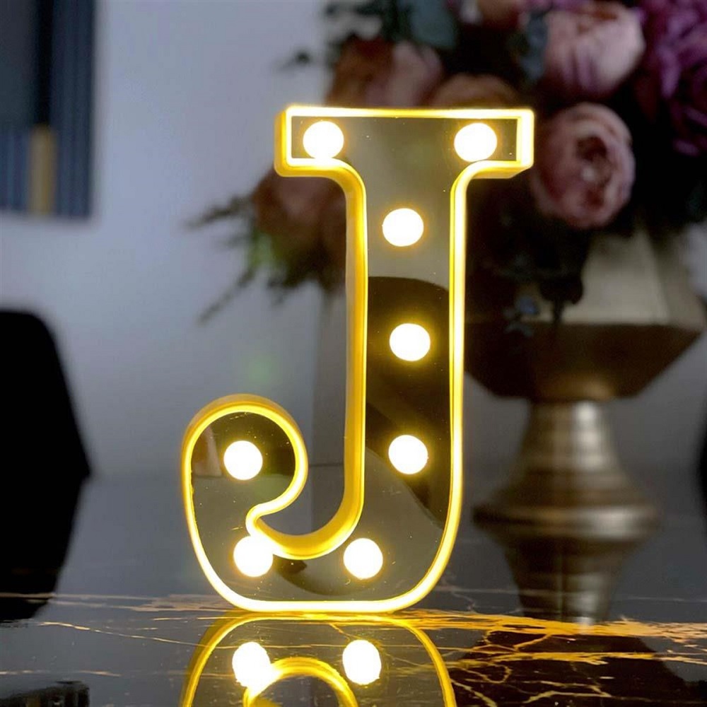 Decorative Led Illuminated 3d Letter J Big Size Or... – Grandado