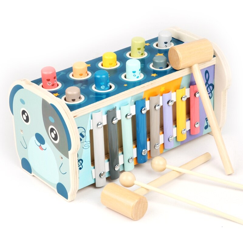 Puppy Playing Hamsters Knocking Piano Percussion T... – Grandado