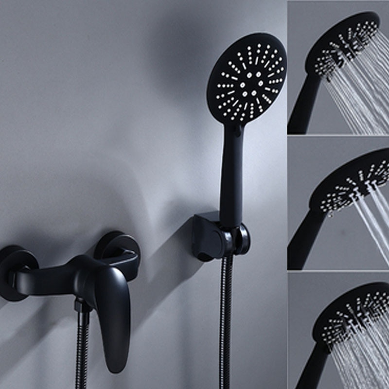 Laso Black Wall Mount Bad Douche Klep Koper Met Ha... – Grandado