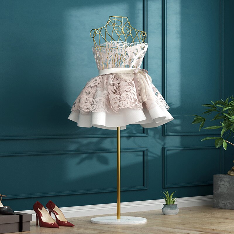 3style Props Female Half Length Gold Mannequin Wed... – Grandado