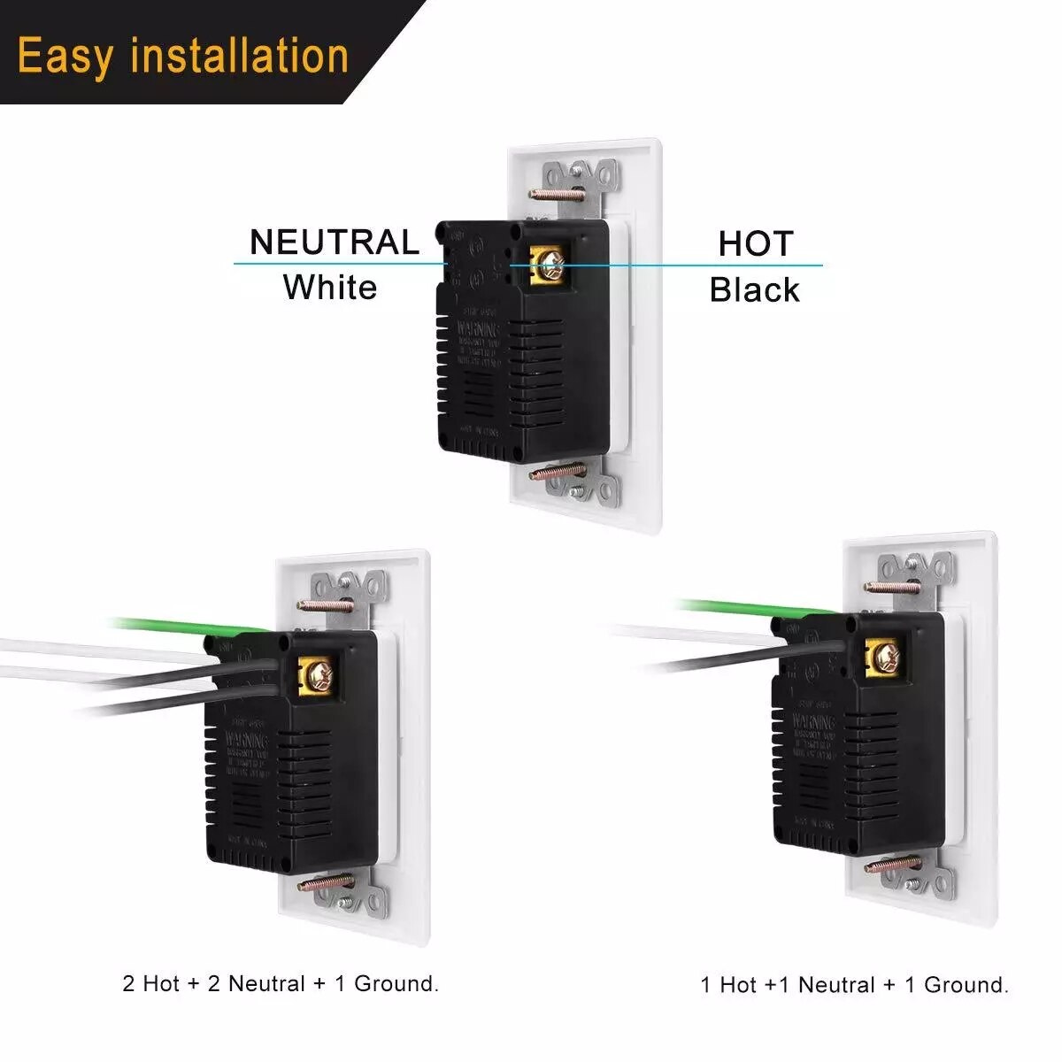 USB Wall Sockets US Plug Power Outlets 2 way Surge... – Grandado