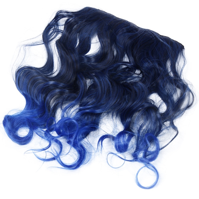20" Two Colors Mixed Dip-dye Color Curly Clip in H... – Grandado