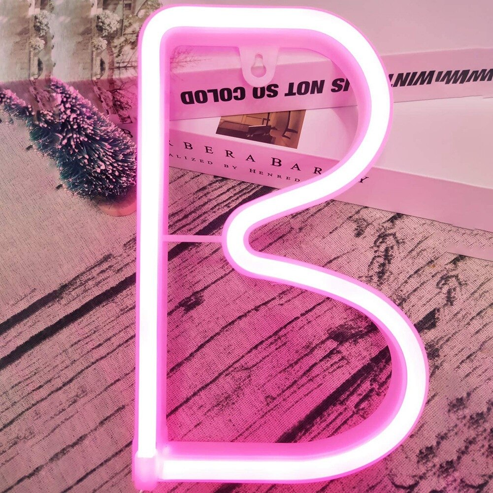 LED Letter Light Unique English B Shape Decorative... – Vicedeal