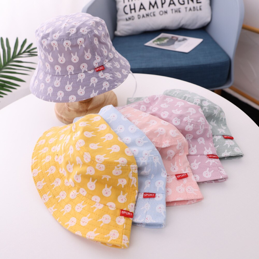 Cartoon Kinderen Zon Hoeden Meisjes Zomer Zonnebra... – Grandado