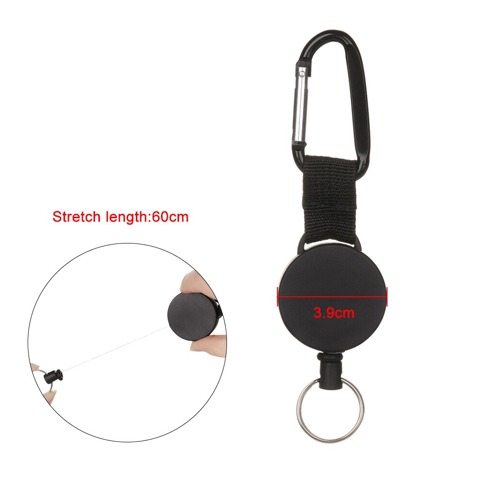 1PC Retractable Pull Keychain Lanyard ID Badge Hol... – Grandado