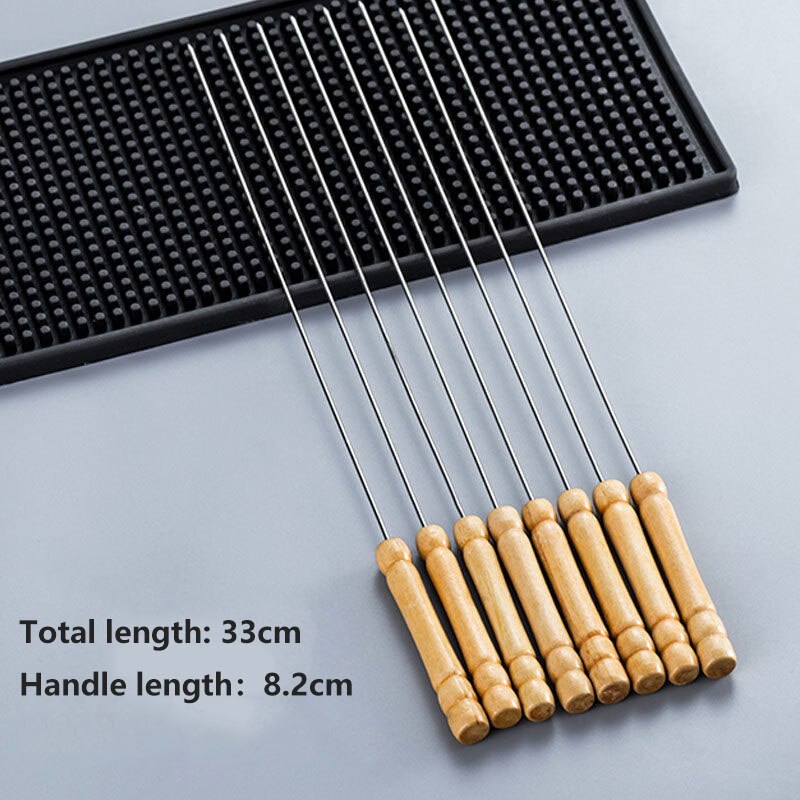 30/50Pcs Kabob Barbecue Spies Met Houten Handvat V... – Grandado