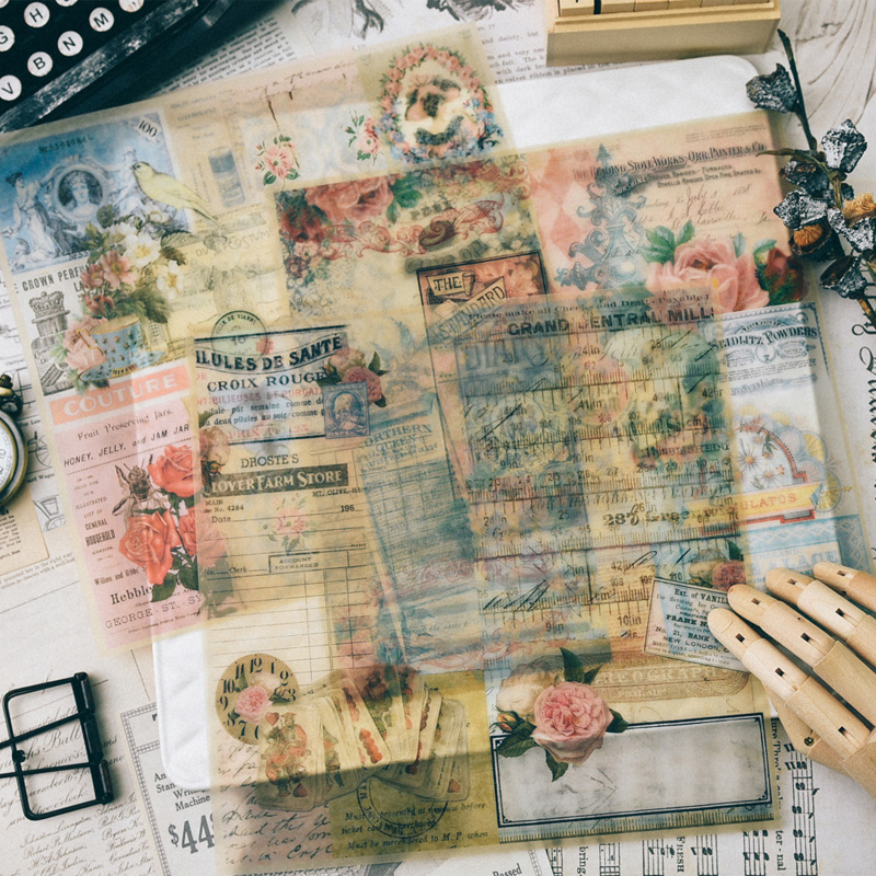 Vintage Pattern Vellum Paper For Diy Scrapbooking ... – Vicedeal
