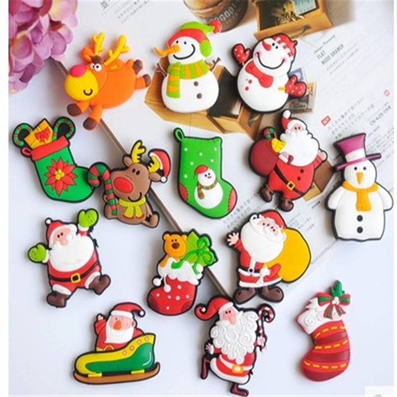 5Pcs/set Lovely Christmas Refrigerator PVC Magneti... – Vicedeal