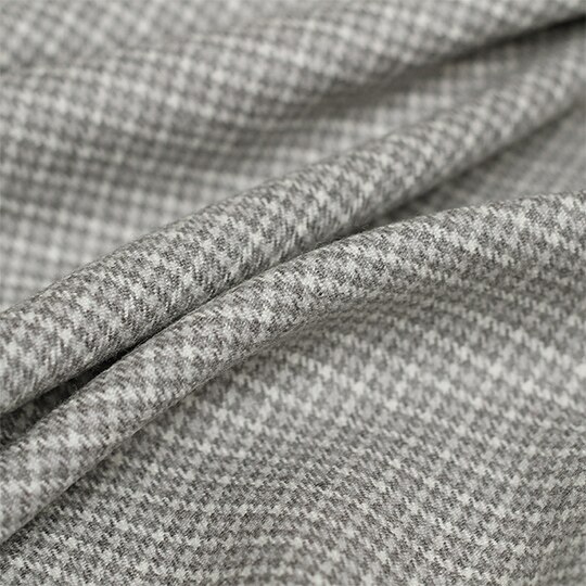 Pearlsilk Japanese Houndstooth Plaid Wollen Wool F... – Grandado