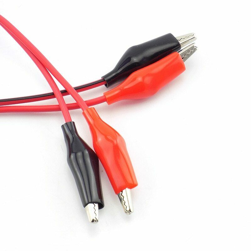 Dual Electric Alligator Clip Test Lead Electrical Vicedeal