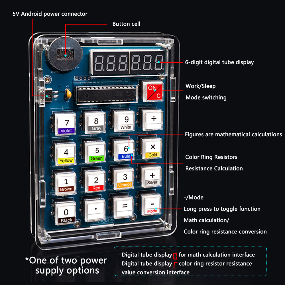 Diy Digital Tube Display Calculator Electronic Kit... – Vicedeal