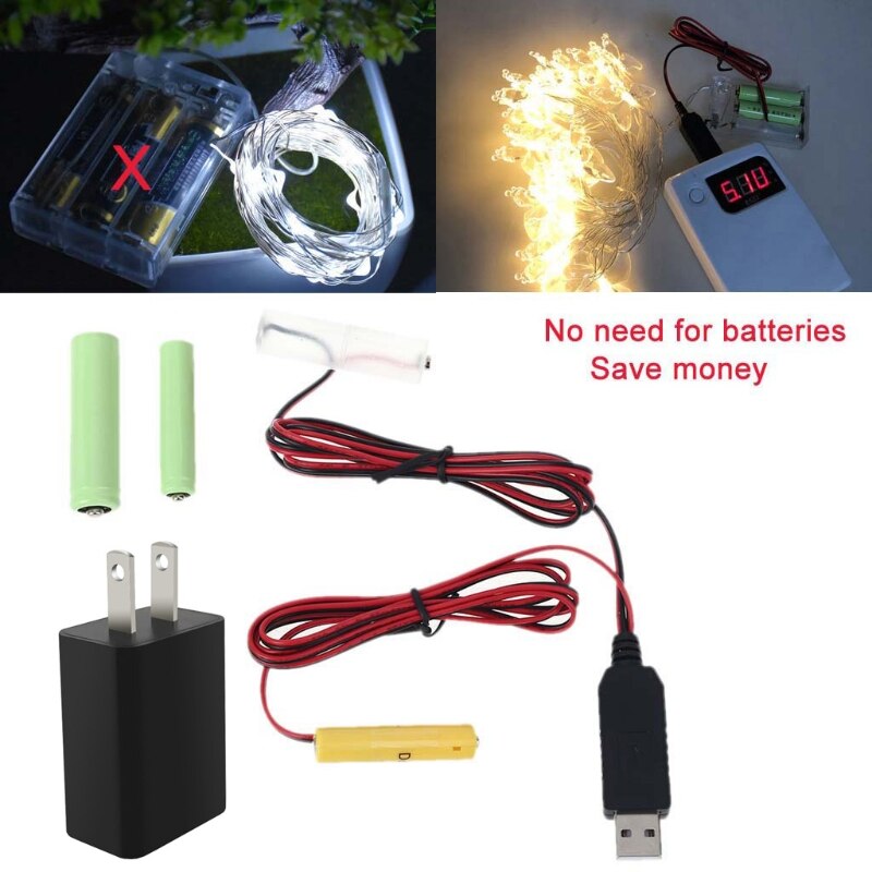 Us Plug Power Supply Usb Adapter 2in1 Aa + Aaa Bat... – Vicedeal