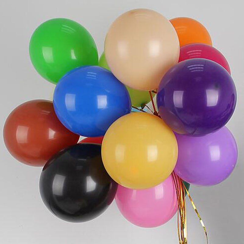 100 stk runde balloner 10 tommer latex helium ball... – Vicedeal
